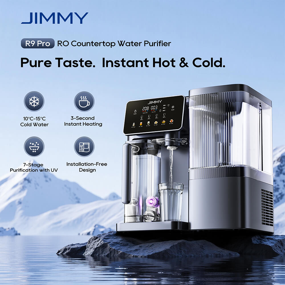 Jimmy R9 PRO - Purificateur d’eau osmose inverse 7 étapes, chaud/froid ...